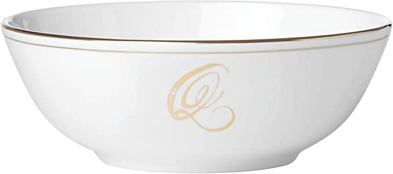 Lenox Federal Gold Script Monogram Dinnerware Placesetting Bowl, Q ...