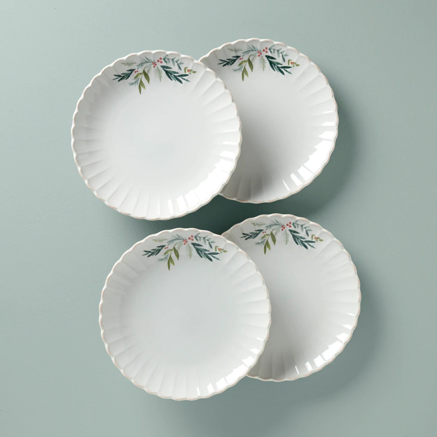 Lenox French Perle Berry Dinner Plates, Set of 4 - Walmart.com