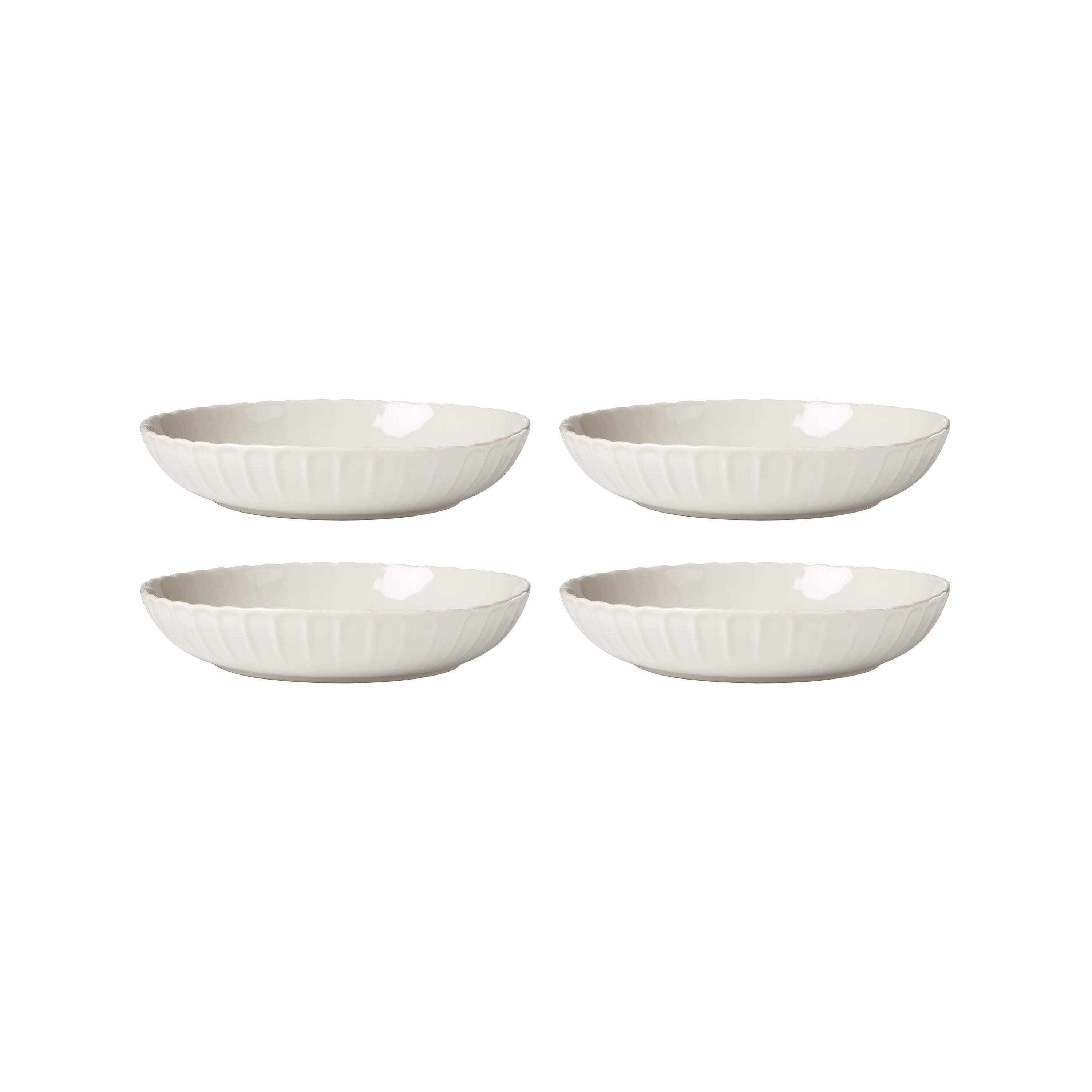 Lenox French Perle Groove Dinner Bowls, Set of 4 - Walmart.com