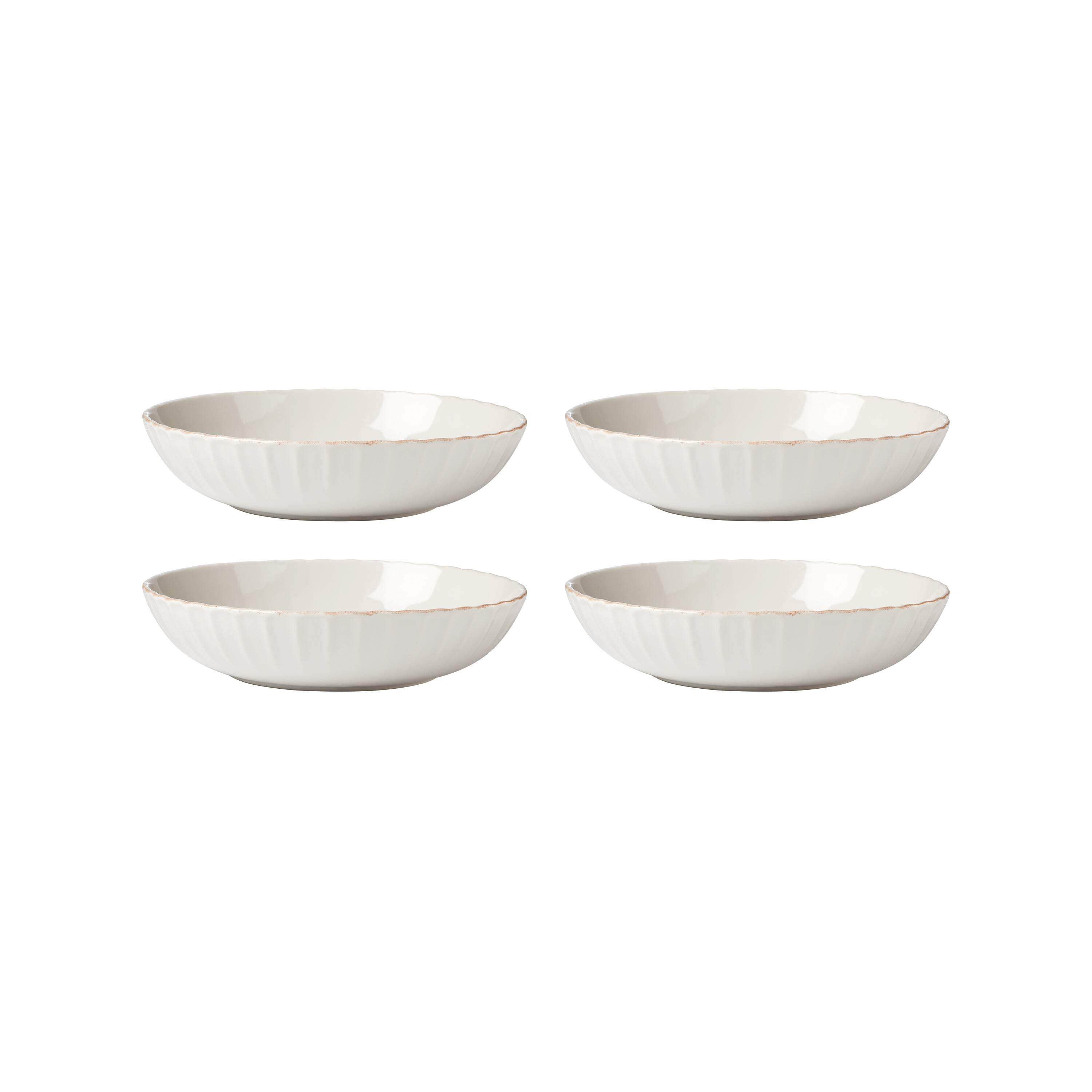 Lenox French Perle Scallop Pasta Bowls, Set of 4 - Walmart.com