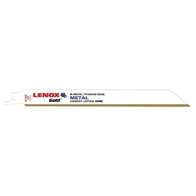 Lenox Gold 8 in. Bi-Metal Reciprocating Saw Blade 18 TPI 5 pk - Walmart.com