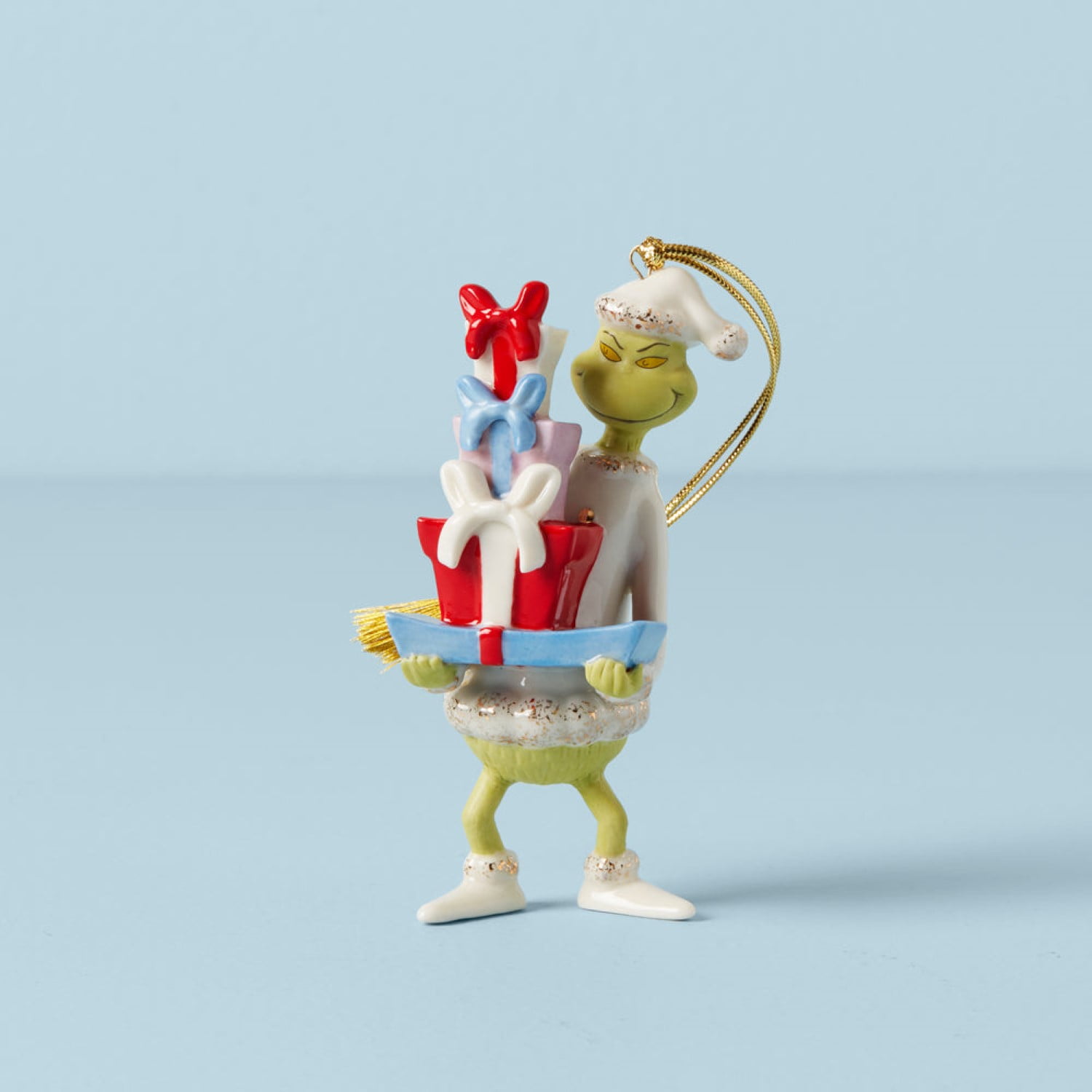 Lenox Grinch Merry Grinchmas Christmas Figurine with All The Gifts ...
