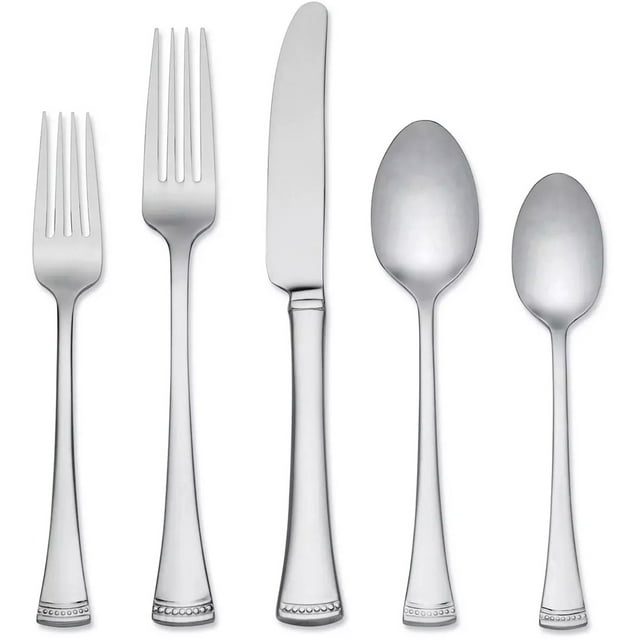 Beautiful Lenox Portola 65-Piece Stainless Steel Flatware Set, Hostess ...