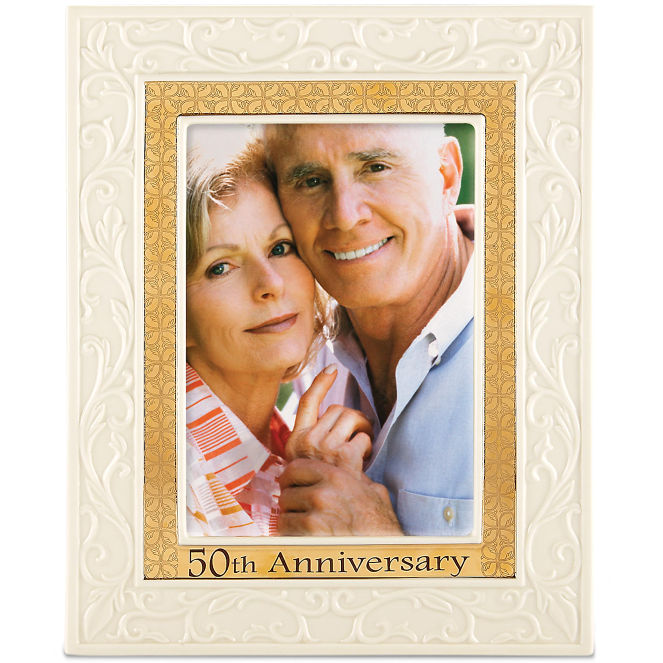Lenox Portrait Gallery 50th Anniversary Luxury Frame, 5 by 7-Inch ...