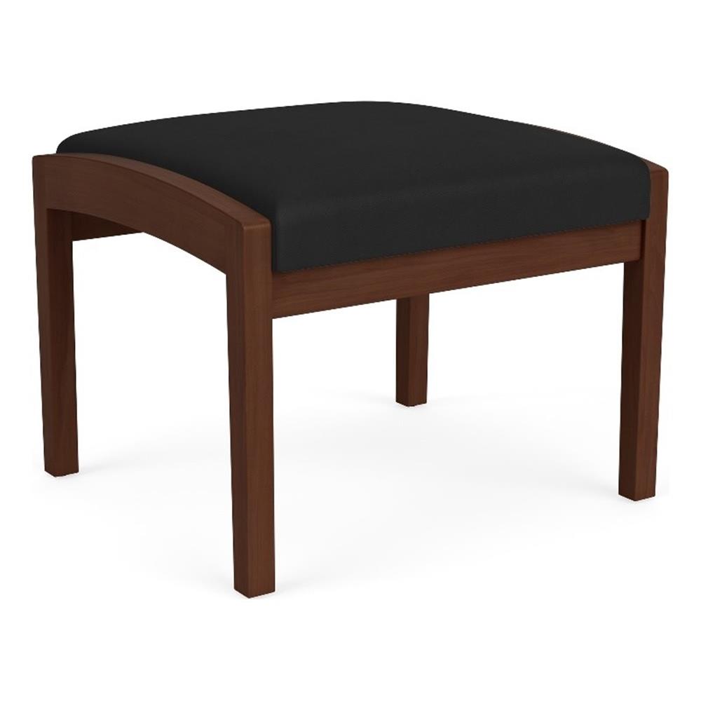 Lenox Wood Reception Waiting Room 18" 1-Seat Bench / Walnut Wood ...