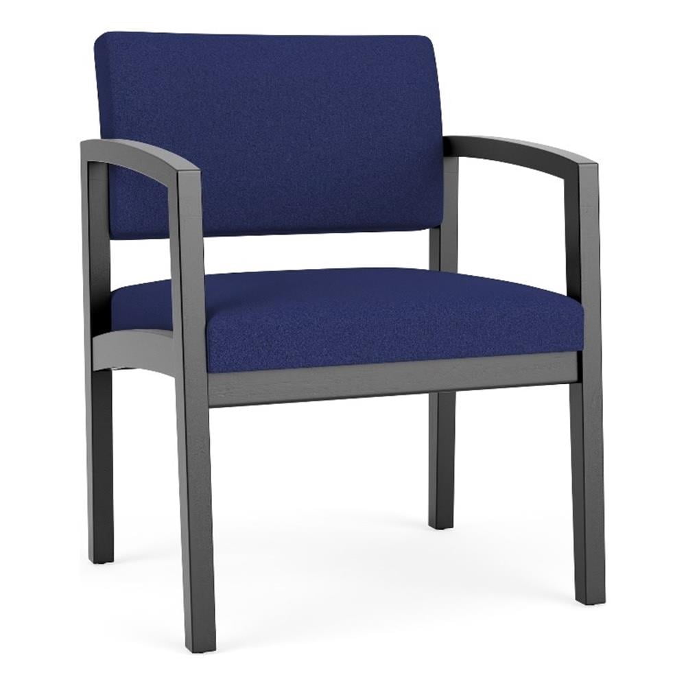 Lenox Wood Reception Waiting Room Oversize Guest Chair / Black Wood ...