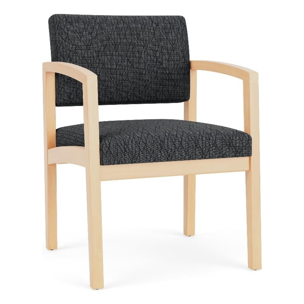 Lenox Wood Reception Waiting Wood Guest Chair / Natural Wood / Dark ...