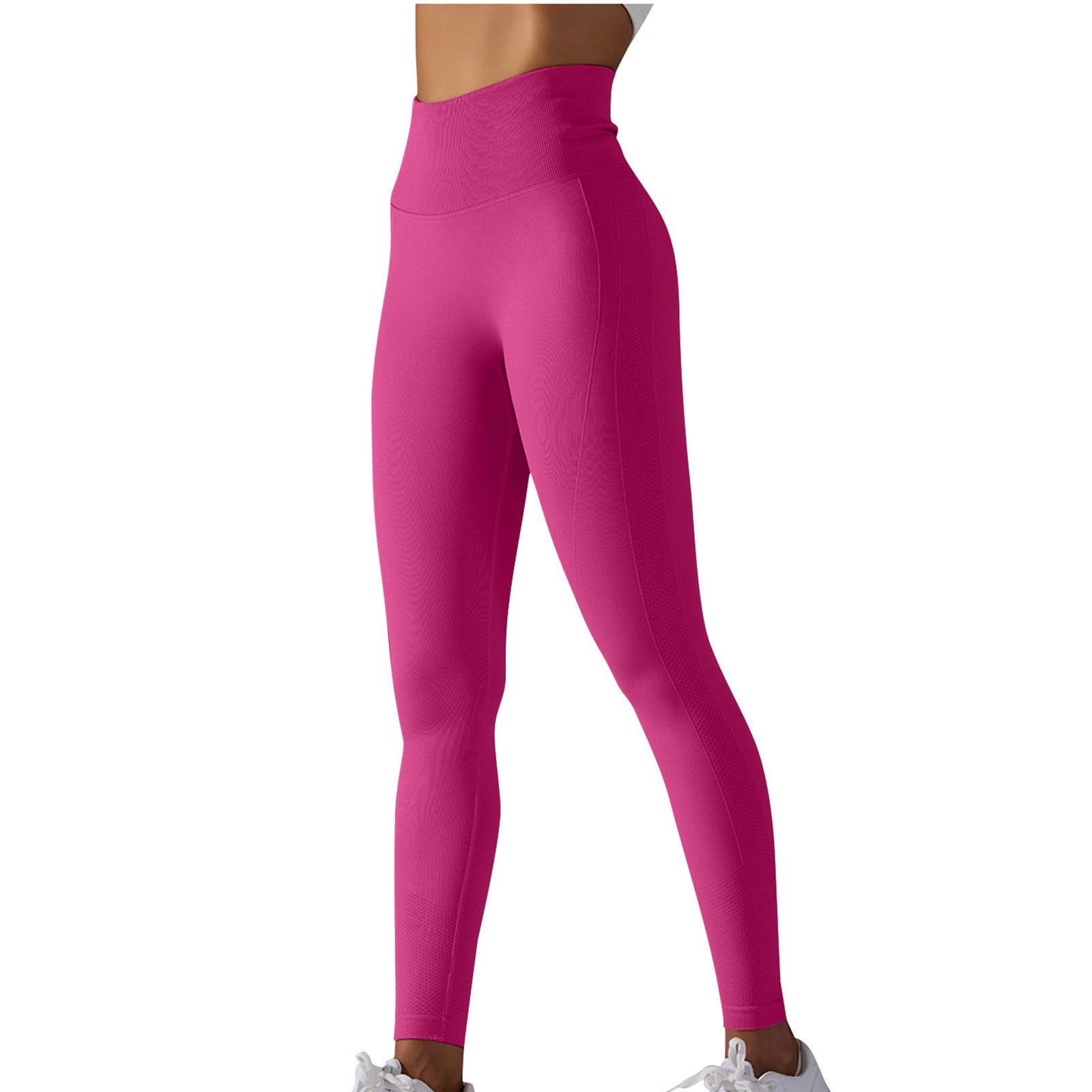 Lenpel Leggings for Women Crossover High Waisted Butt Lifting Solid ...