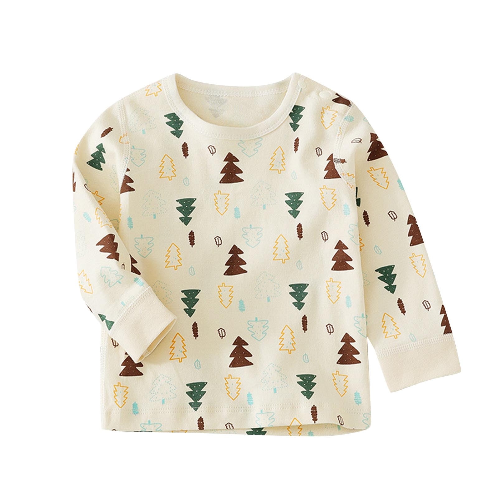 Lenpel Toddler Baby Long Sleeve Shirts Newborn Cotton Christmas Graphic ...