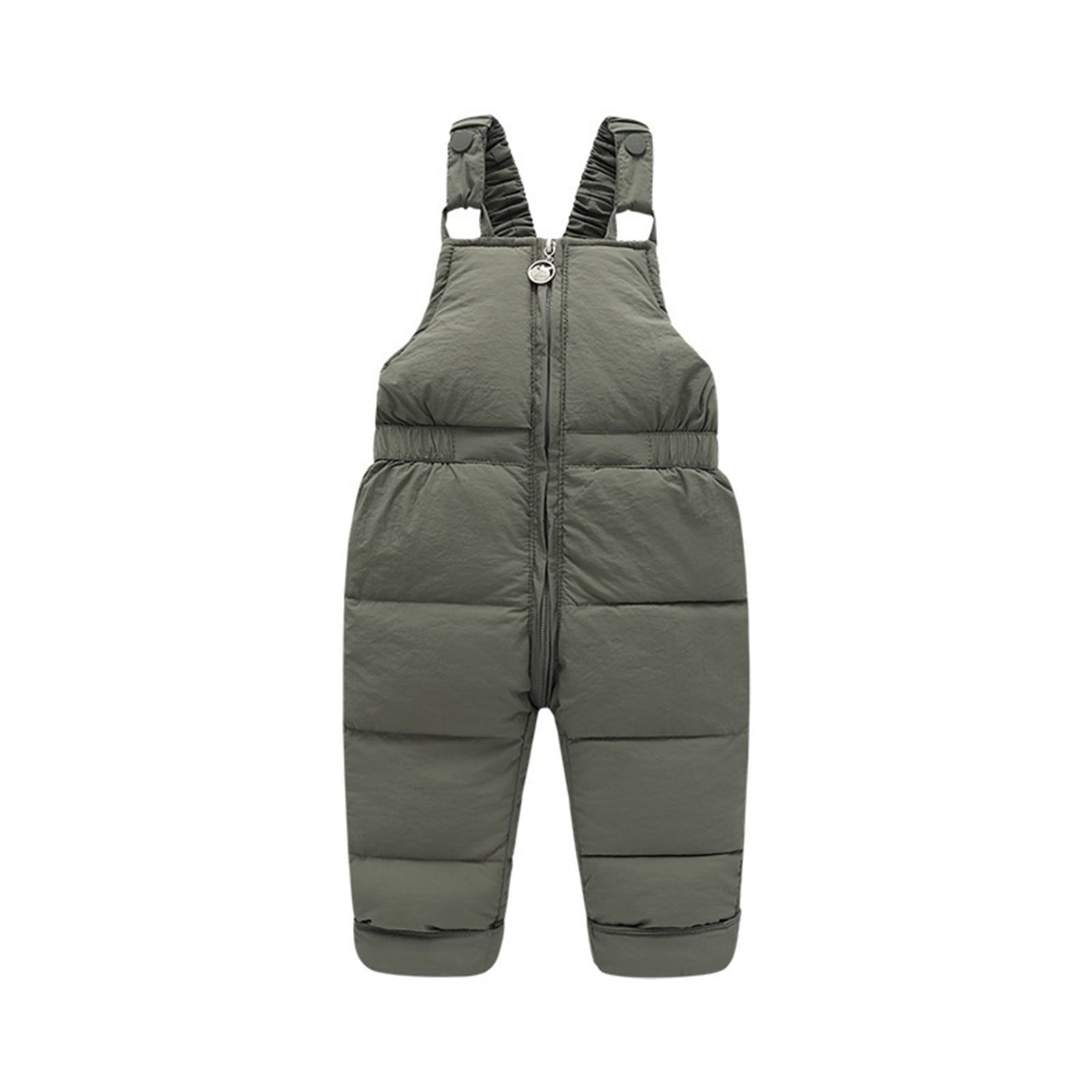 Lenpel Toddler Snow Pants for Girls Boys Thick Warm Zip up Quilted down ...