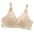 Lenpel Women's Front Closure Bras Comfort Unpadded Wirefree Seamless ...