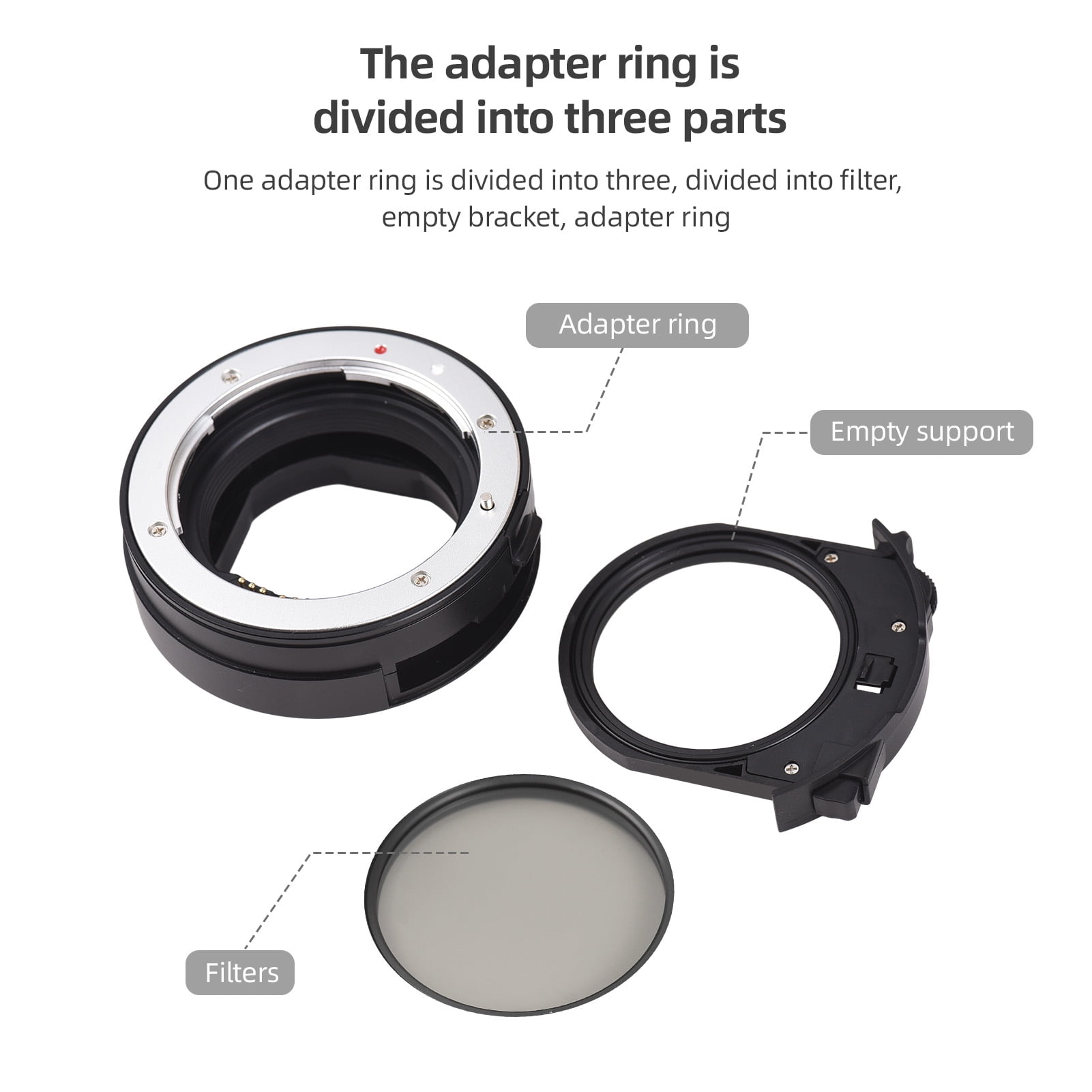 Lens Adapter,With Filter Ef/ef-s Lens Filter Aperture Auto Camera Ef ...