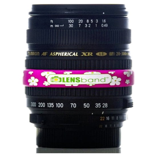Lens Band Stop Zoom Creep for One Size Fits All Lens (Daisy Hot Pink ...