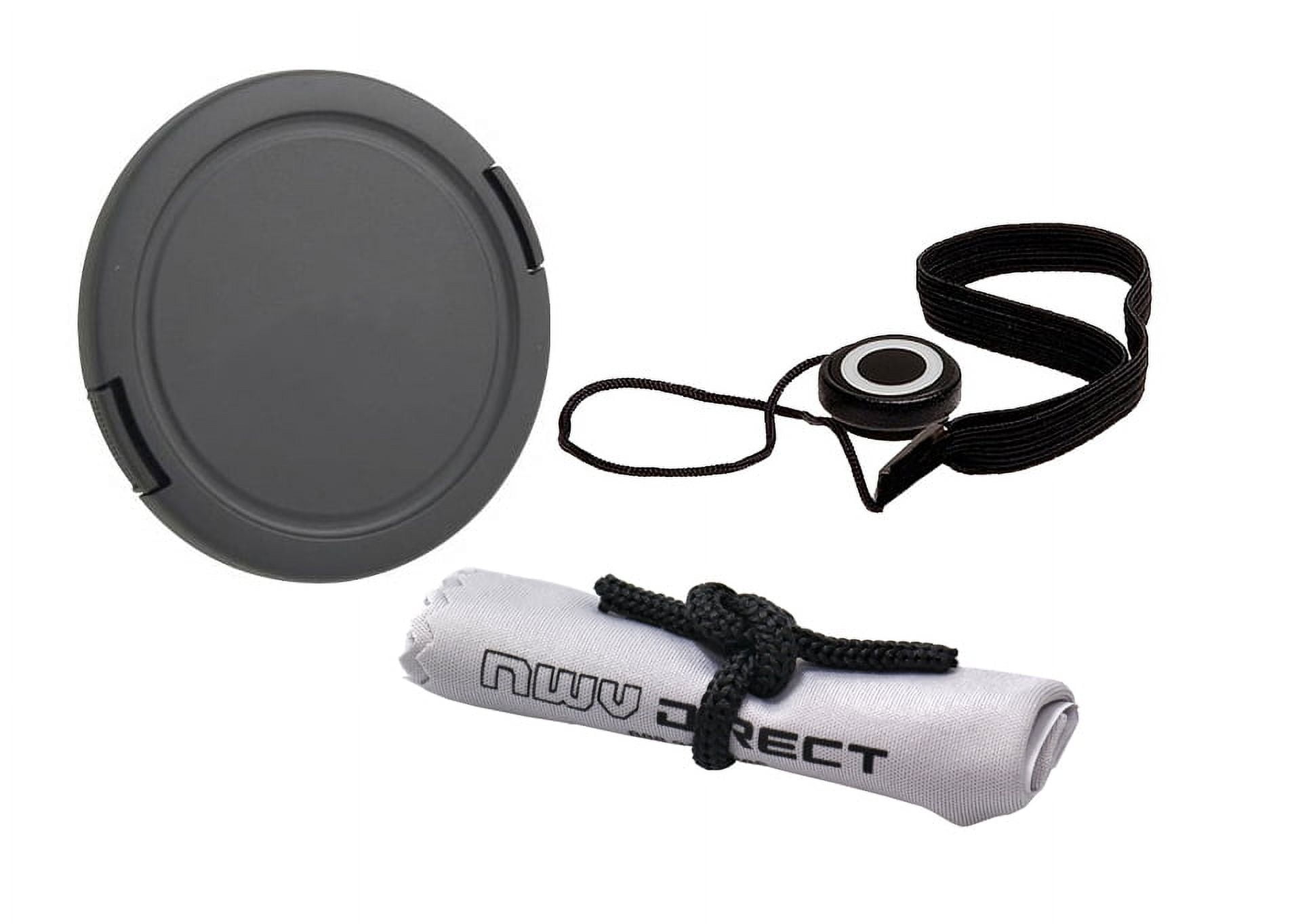 Lens Cap Side Pinch (49mm) + Lens Cap Holder + Nwv Direct Microfiber ...