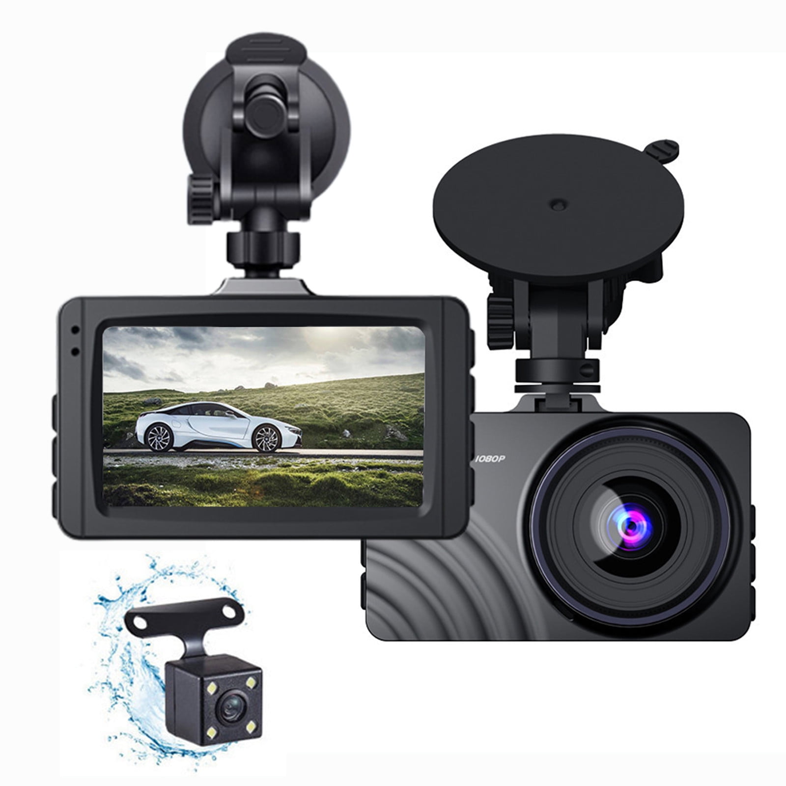 Lens Dash Cam Driving Recorder 1080p HD Front And Rear Car Cameras ...