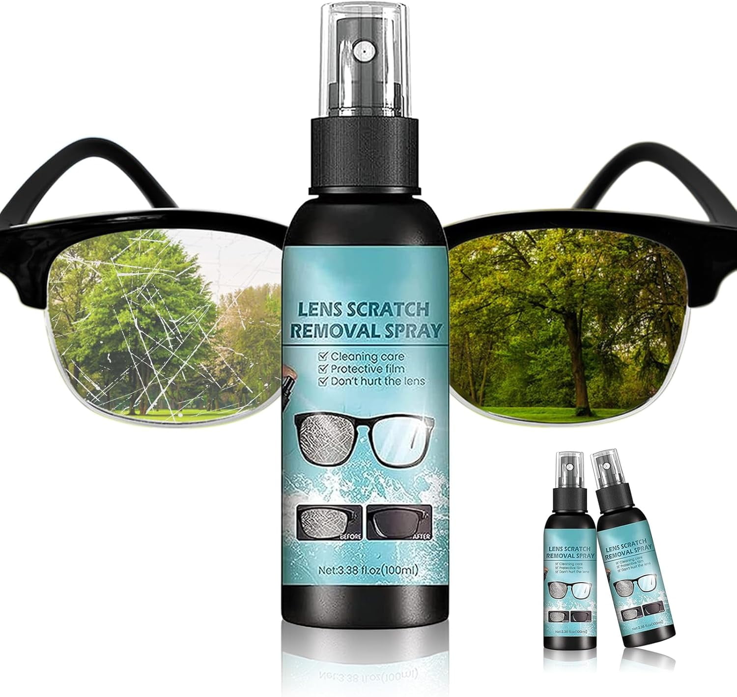 Lens Scratch Remover, Scratch Remover for Eyeglasses, Eyeglass Scratch ...