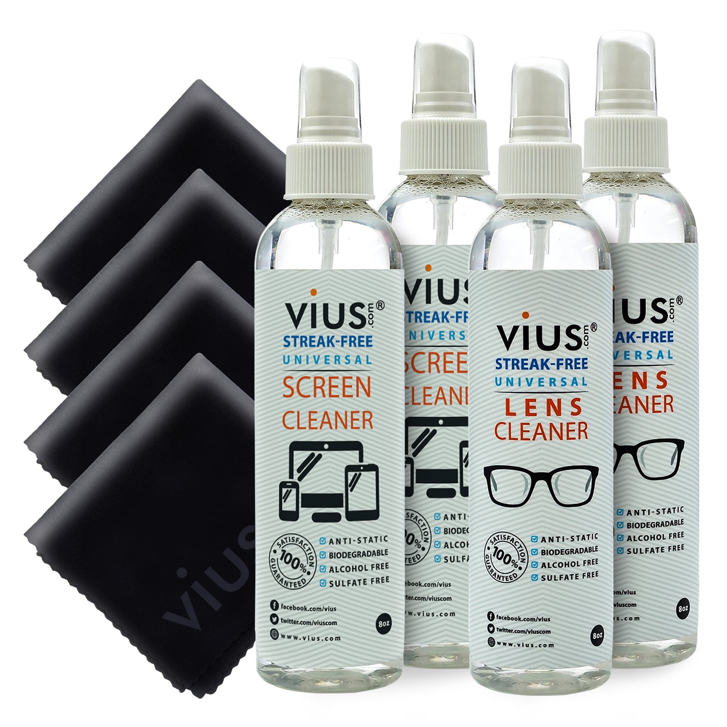 vius Biodegradable Lens & Screen Electronic Cleaning Kit 4 Total Count ...