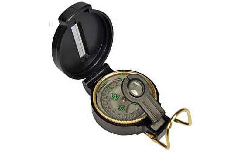 Lensatic Compass - Folding Design - Glow-in-the-Dark Letters - Walmart.com