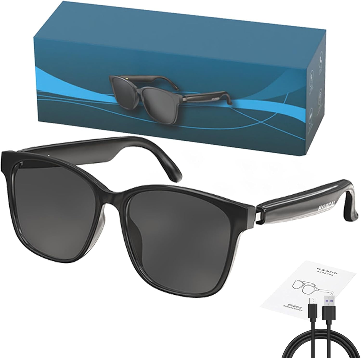 Lenskey AI Translation Glasses with Bluetooth 5.4, 144 Language Real ...