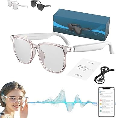 Lenskey Ai Translation Glasses, Smart Glasses with Bluetooth for Men ...