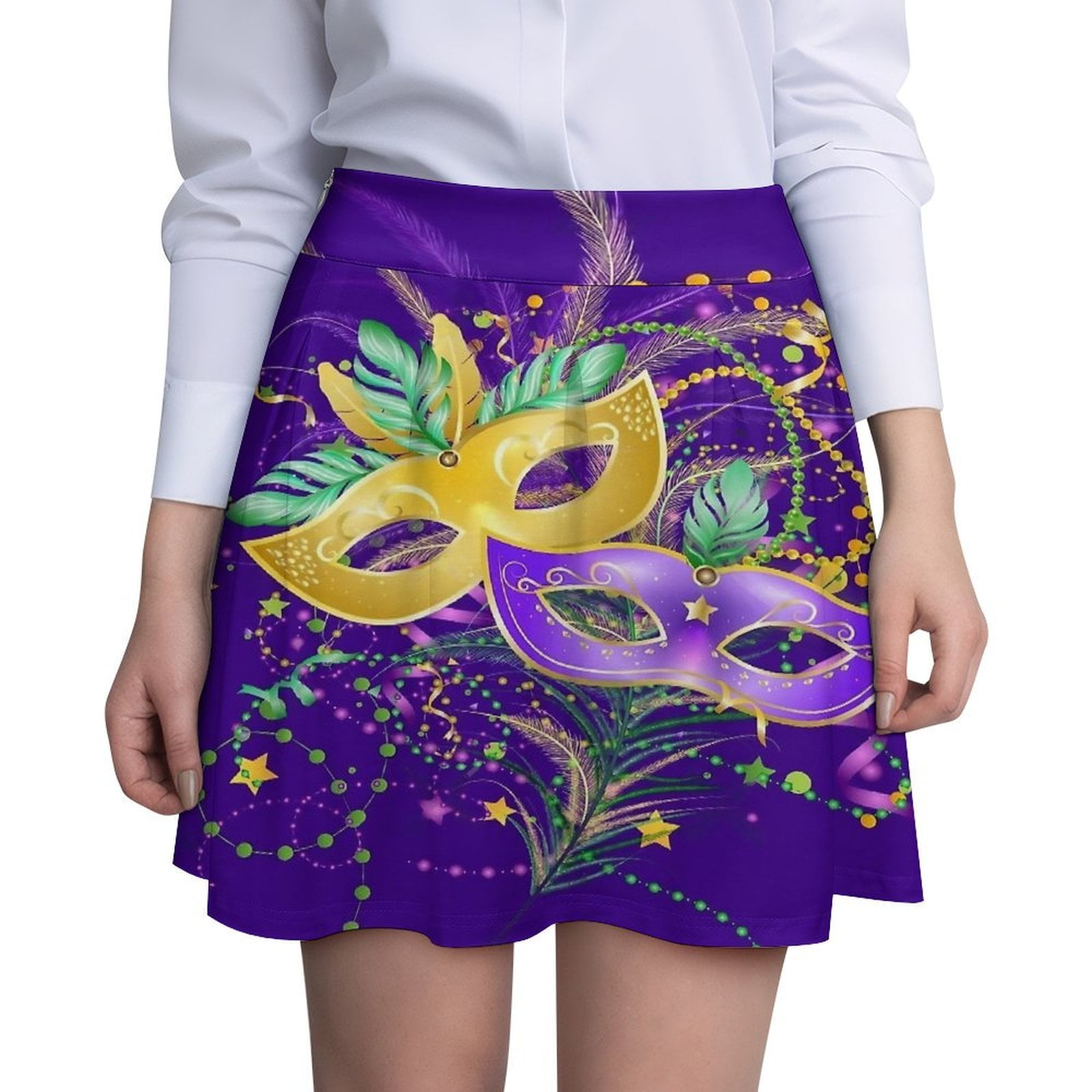 Lent Approaches Women's Casual Mini Skirt Invisible Zipper Summer ...