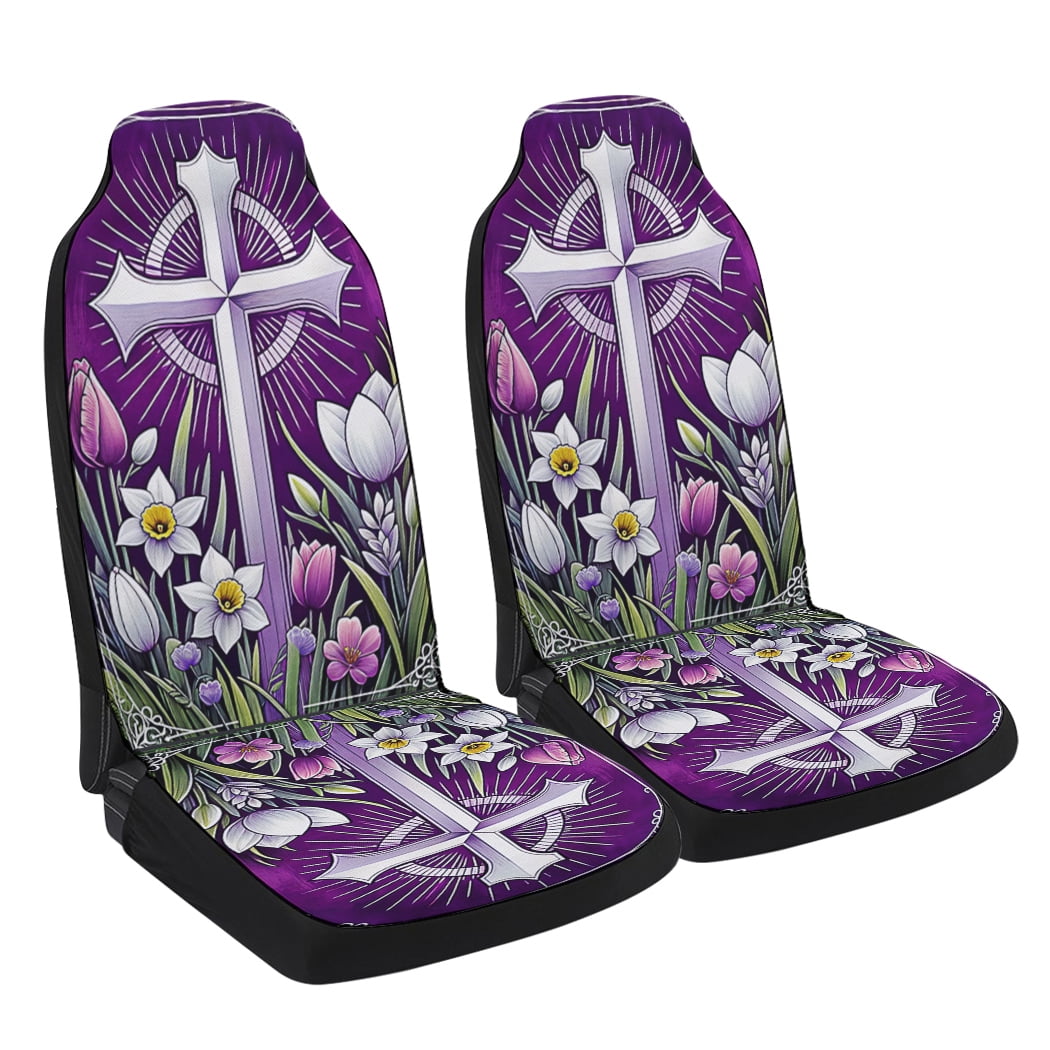Lent Season Christian Religious Seat Covers Cars, Car Truck SUV 2 Piec ...