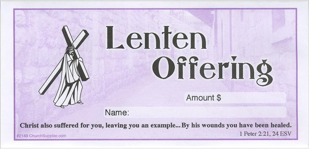 Sterling Gifts Lenten Offering Envelopes, Pack of 200, Lent Supplies ...