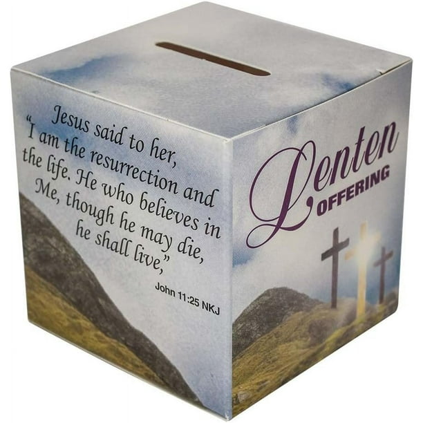 Lenten Offering Box English Easter Fundraising Box Cardboard Pack of 50 ...