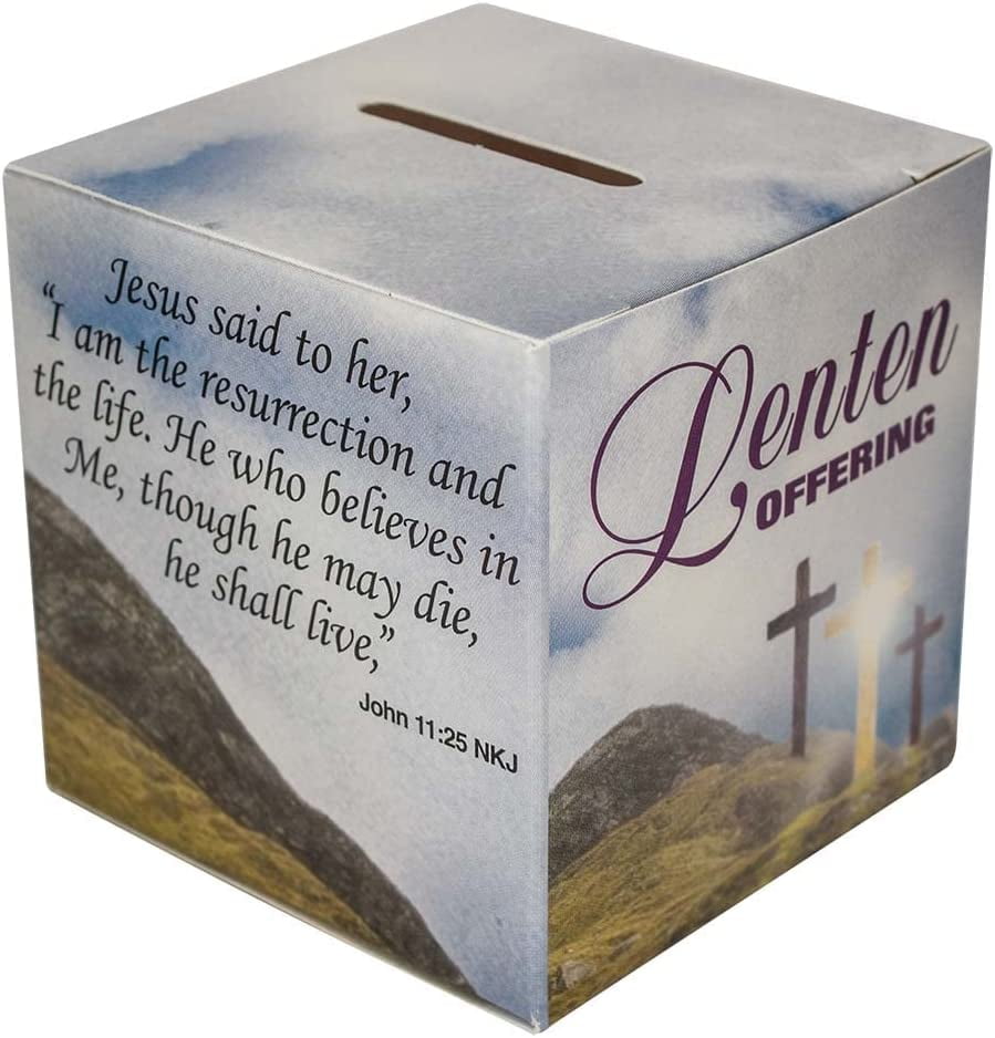 Lenten Offering Box English Easter Fundraising Box Cardboard Pack of 50 ...