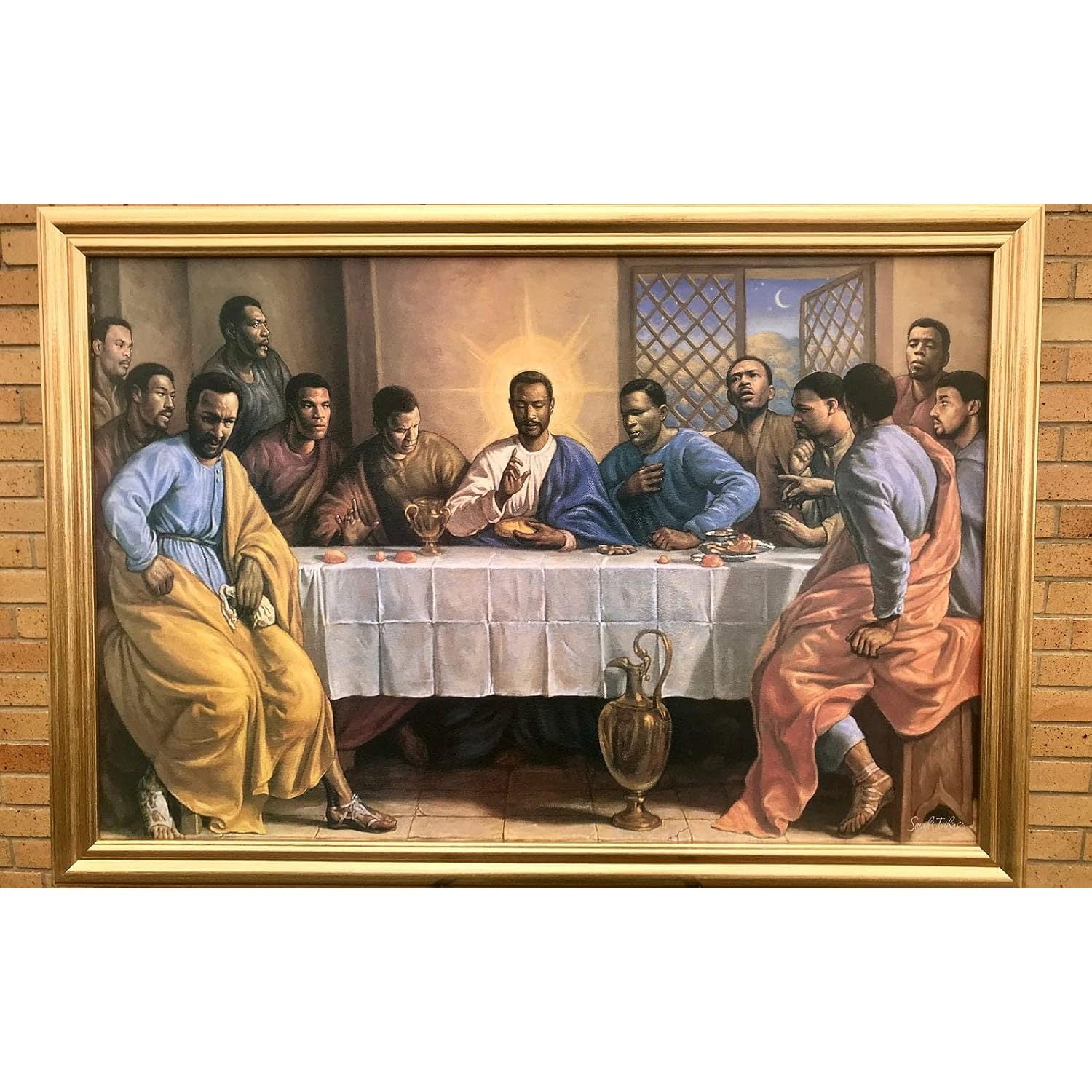 Lentics African American The Last Supper Jesus Christ, Wall Art Decor ...