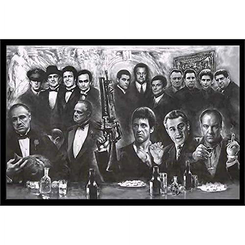 Lentics Mafia Gangster Scarface | Sopranos Goodfellas & Godfather Wall ...