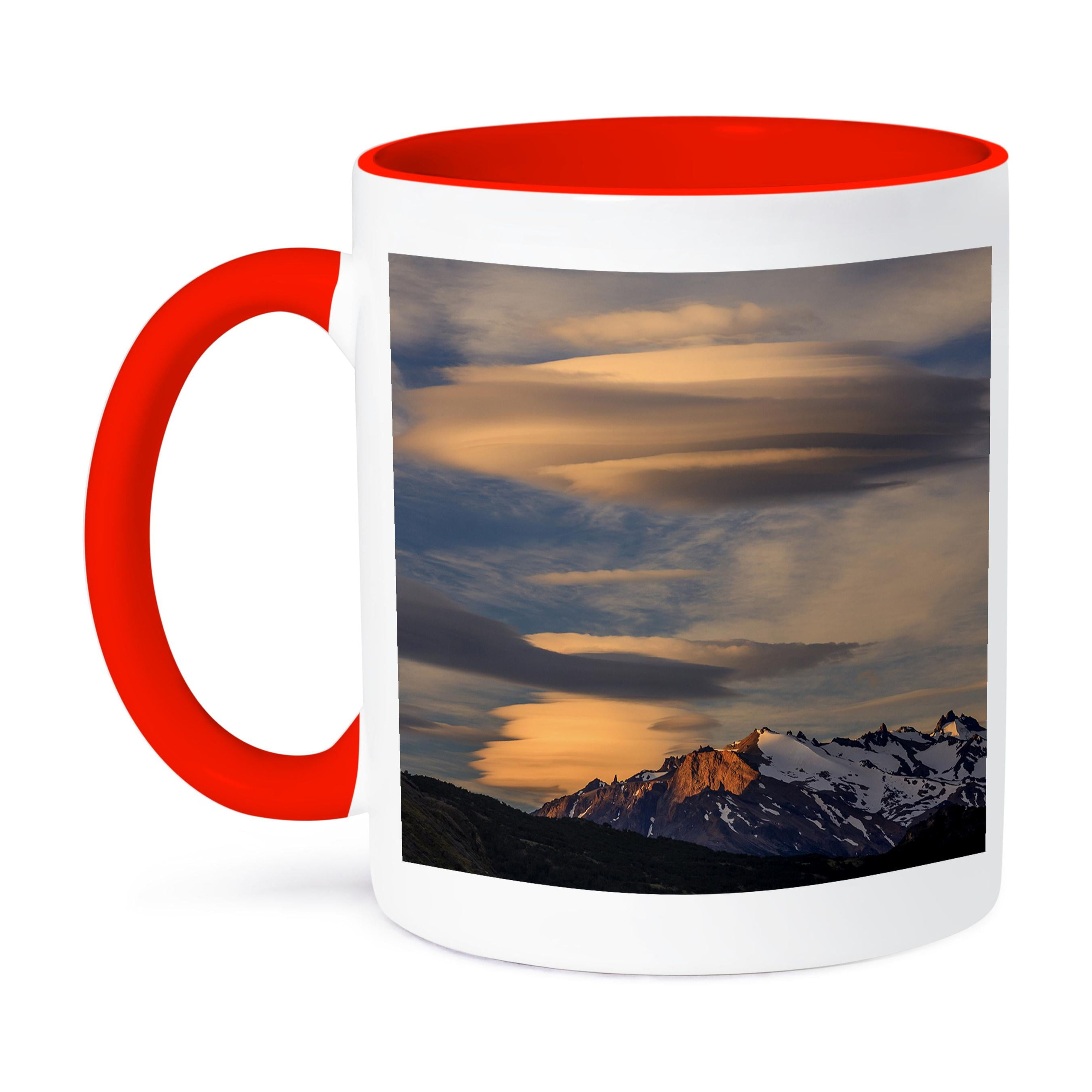 Lenticular Clouds Over Torres Del Paine National Park, Chile, 15oz Two ...