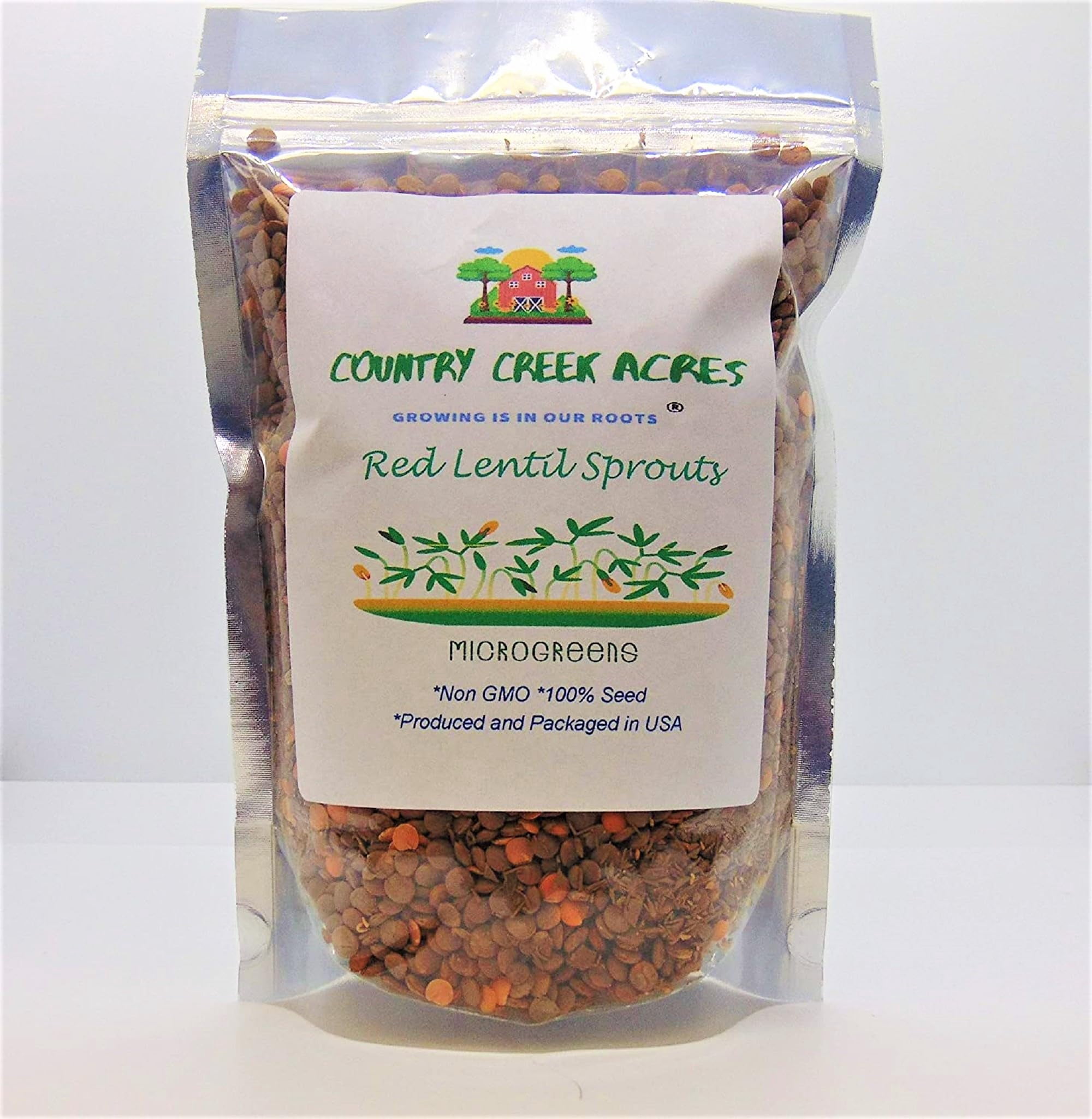 Lentil Seed Red Lentil Seeds, Microgreen, Sprouting, 1 Pound, Seed, Non ...