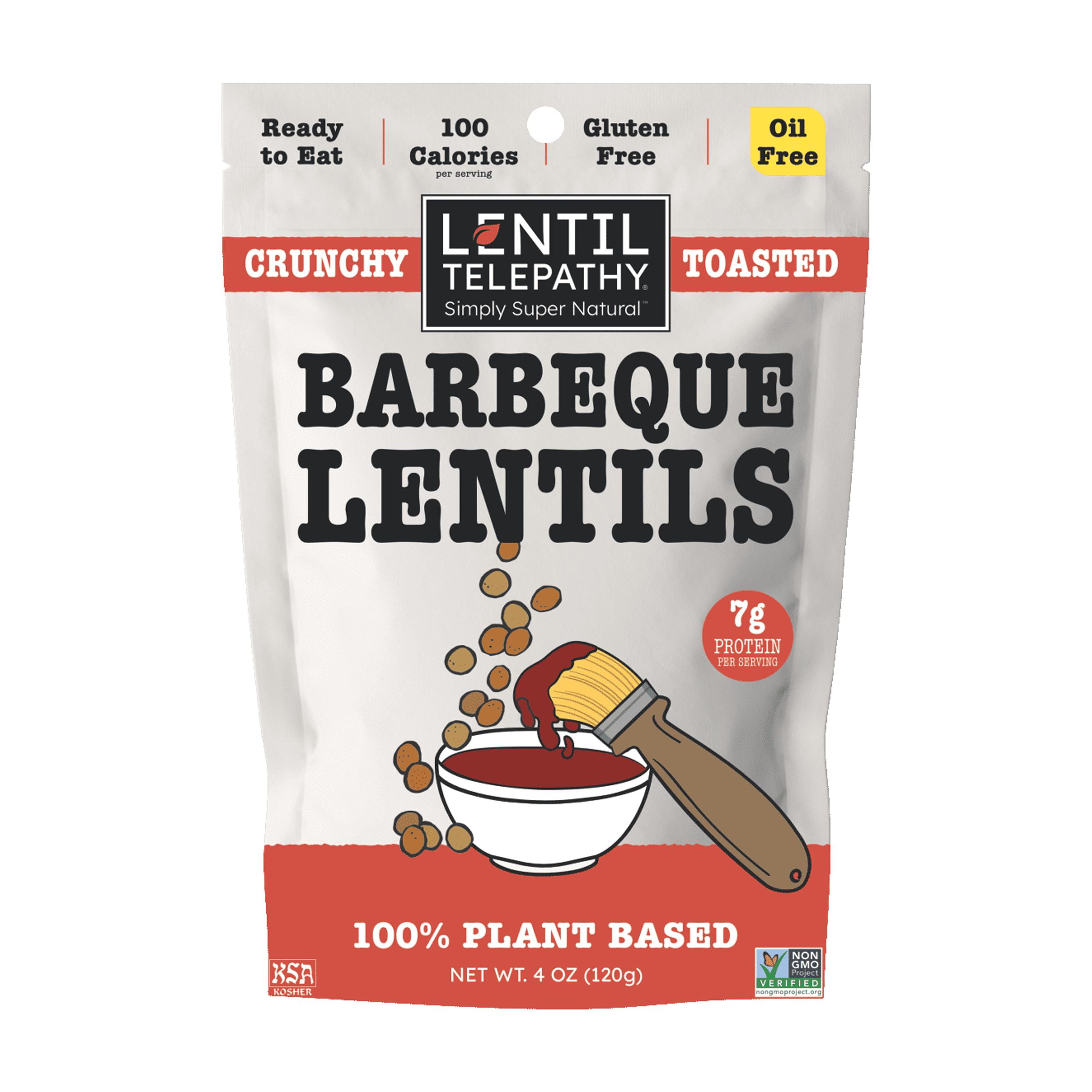 Lentil Telepathy Tangy BBQ (Barbeque) Crunchy Toasted Snacks (W ...