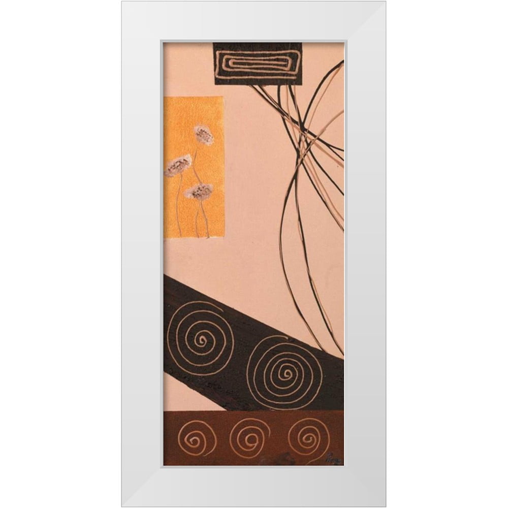 Leny 8x14 White Modern Wood Framed Museum Art Print Titled - Ringlets ...