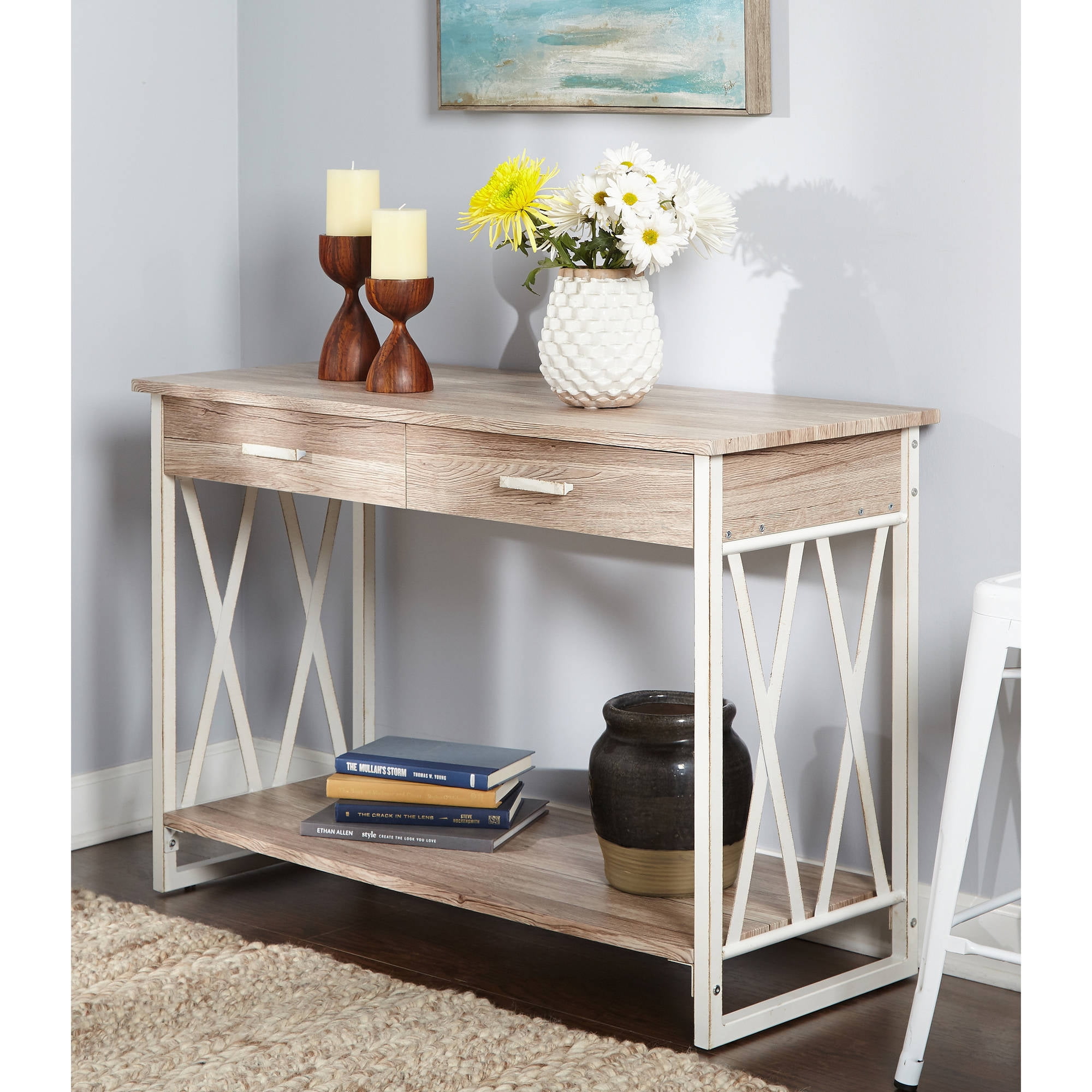 LenyXX Collection Sofa Table, Multiple Colors - Walmart.com