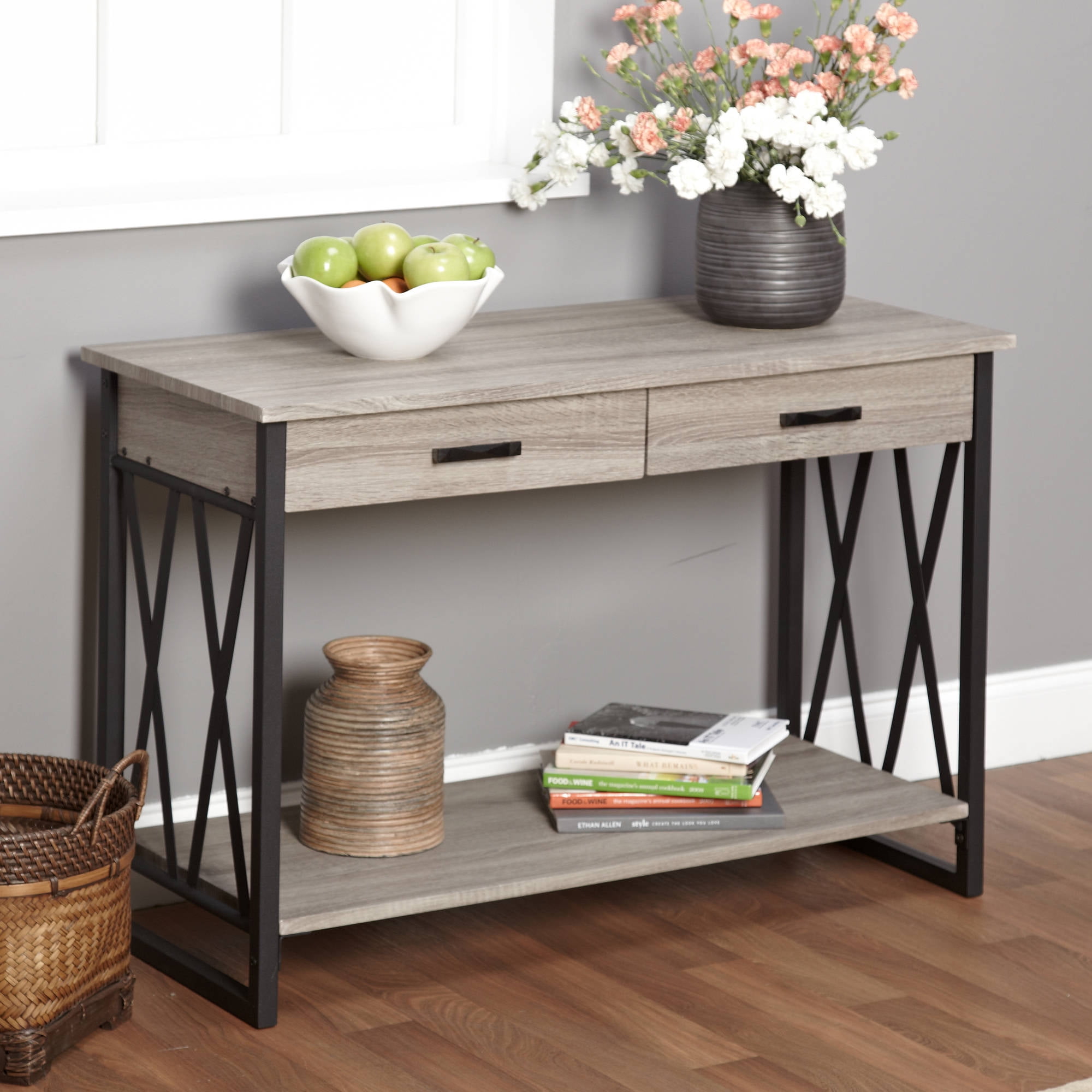 LenyXX Collection Sofa Table, Multiple Colors - Walmart.com