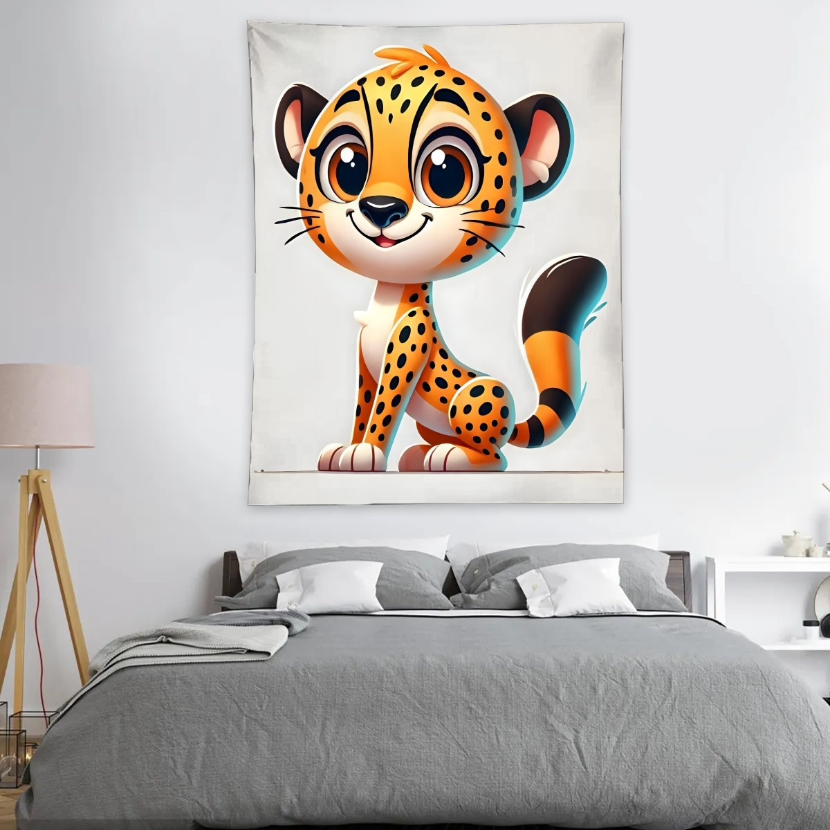 Leo Amd Tig Tapestry 40 x 60 Inches With Vivid Colors Realistic Details ...