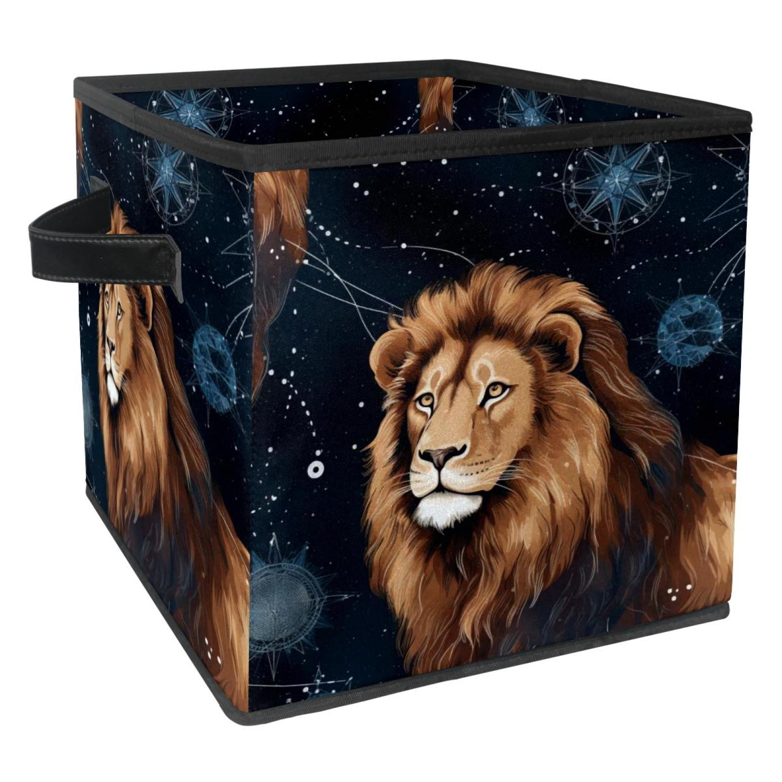 Leo Constellation Foldable Storage Baskets Toy Storage with Handle 10.8 ...
