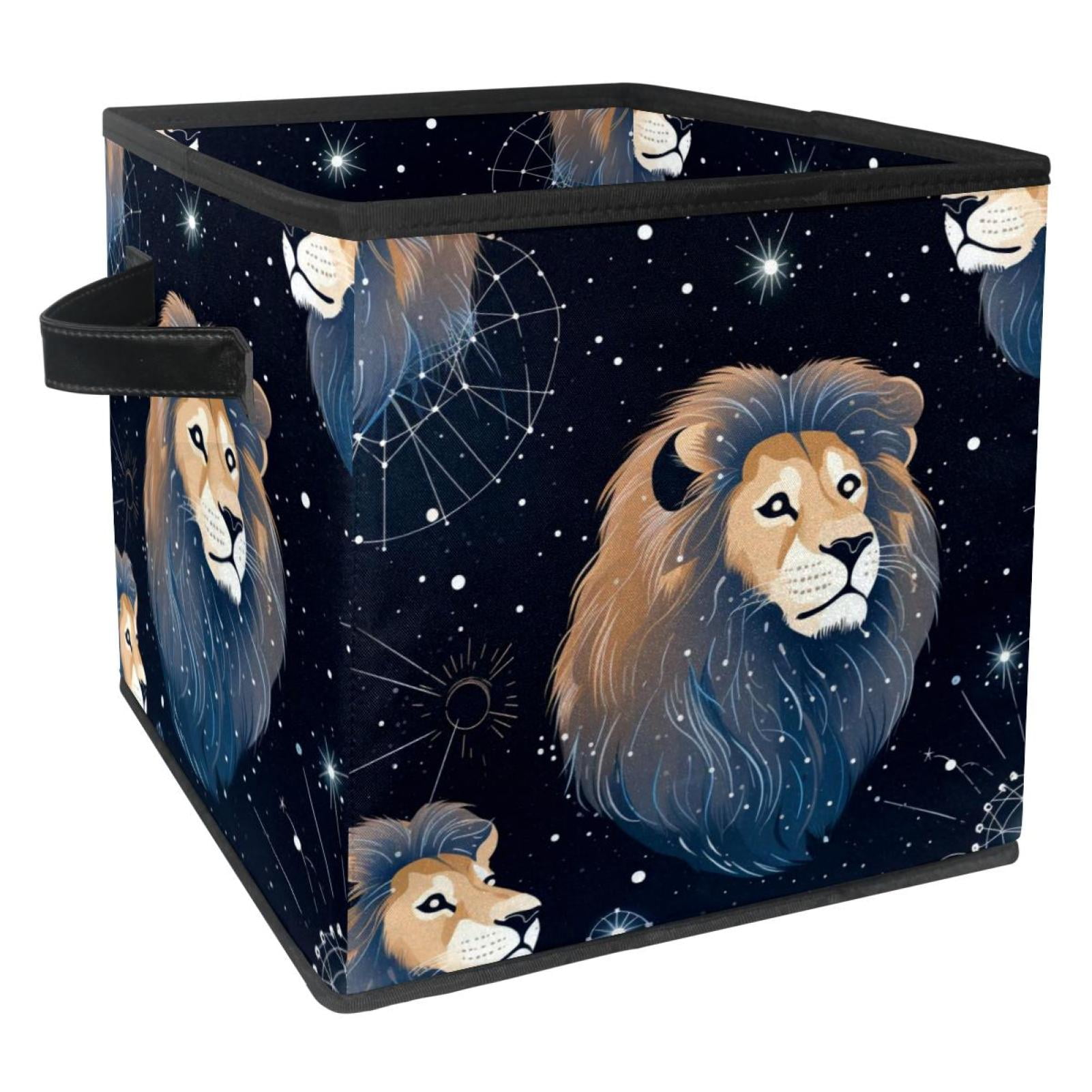 Leo Constellation Foldable Toy Box with Handle, 10.8"x10.5"x10.6 ...