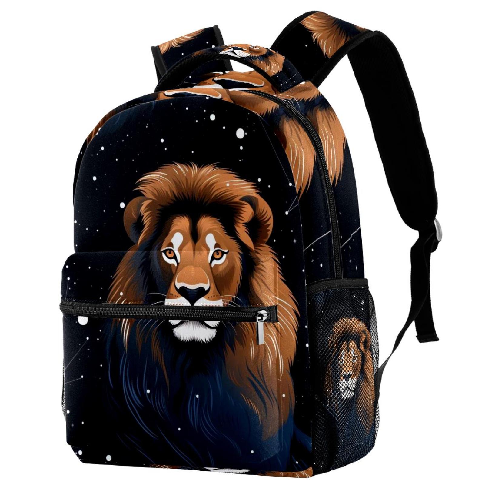 Leo Constellation Night Sky Casual Backpacks Lightweight Premium Backpack with 1 Main ...