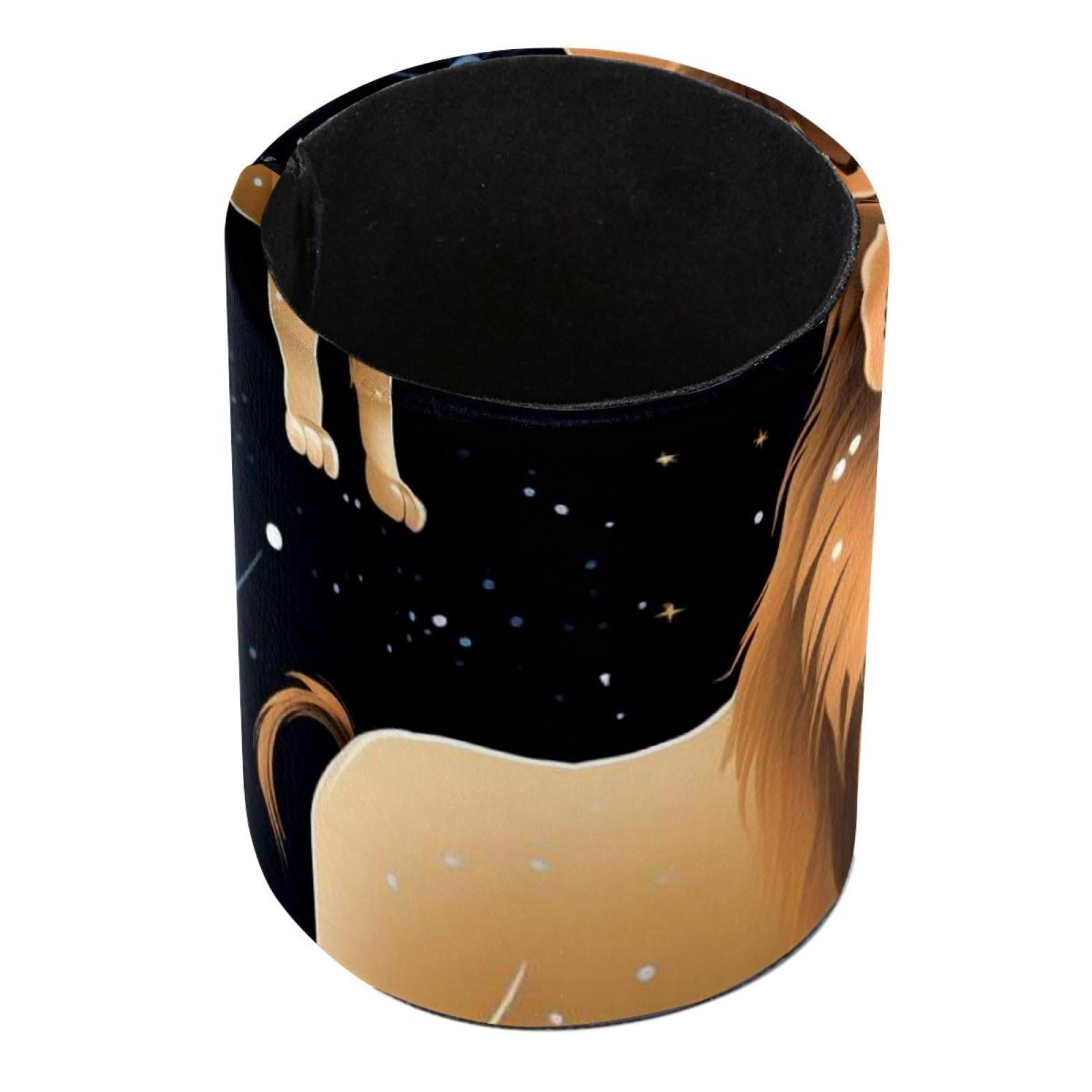 Leo Constellation PVC Leather Pencil Holder Pen Holder Cylinder Pen ...