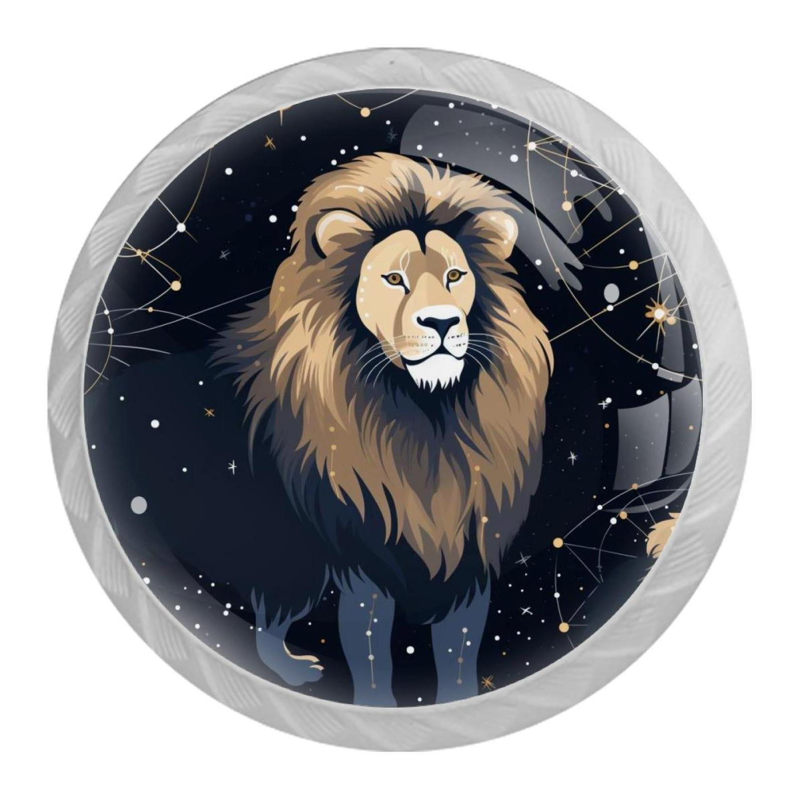 Leo Constellation Painted Custom Drawer Knobs - Transparent Cabinet ...