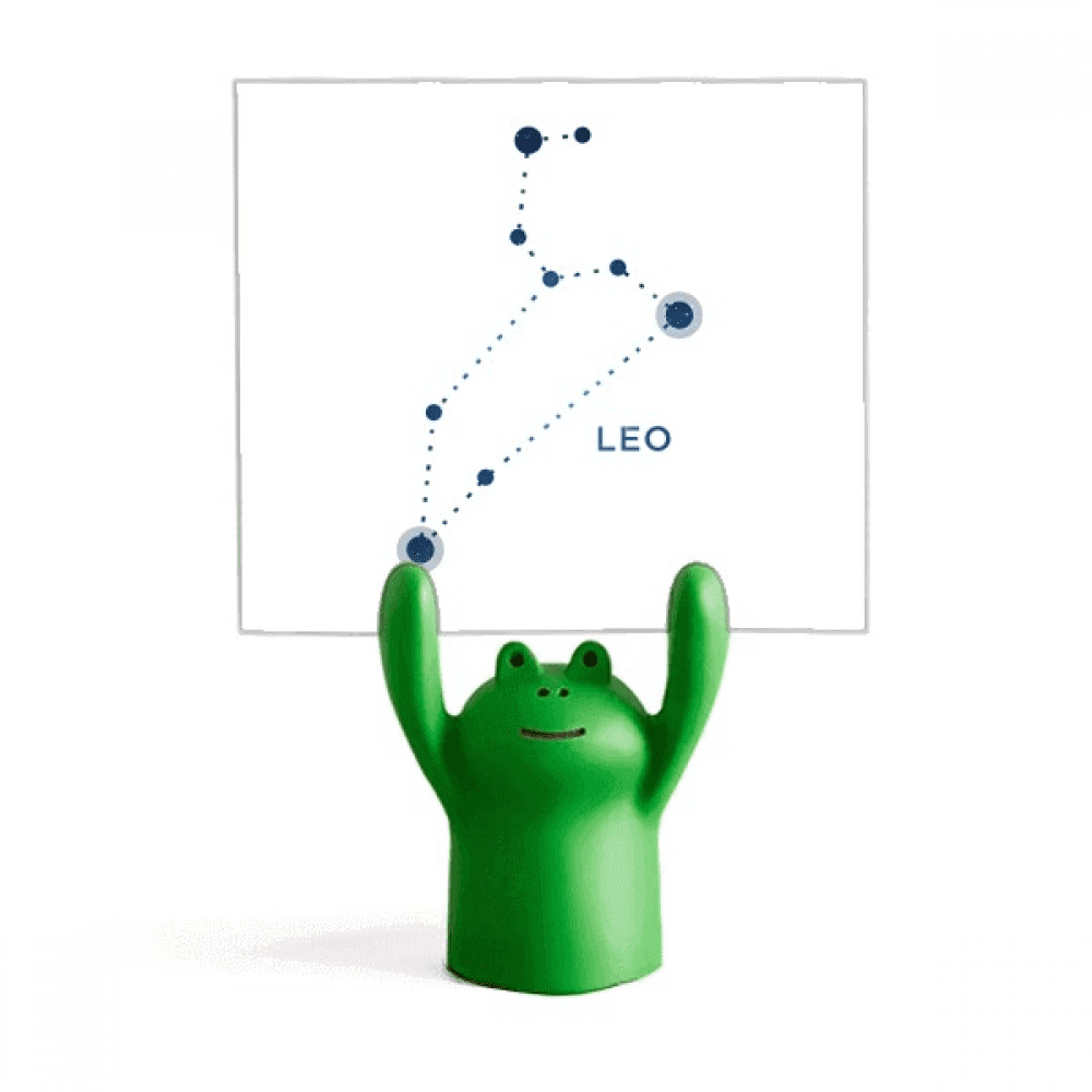 Leo Constellation Sign Zodiac Memo Holder Cartoon Animal Frog Stand ...