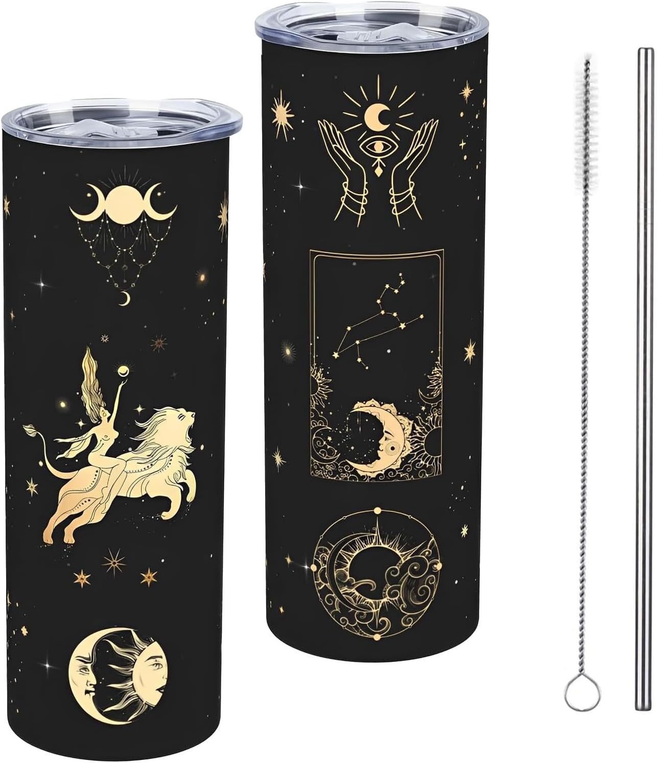 Leo Constellation Tumbler Zodiac Coffee Mugs Stainless Steel Insulated ...