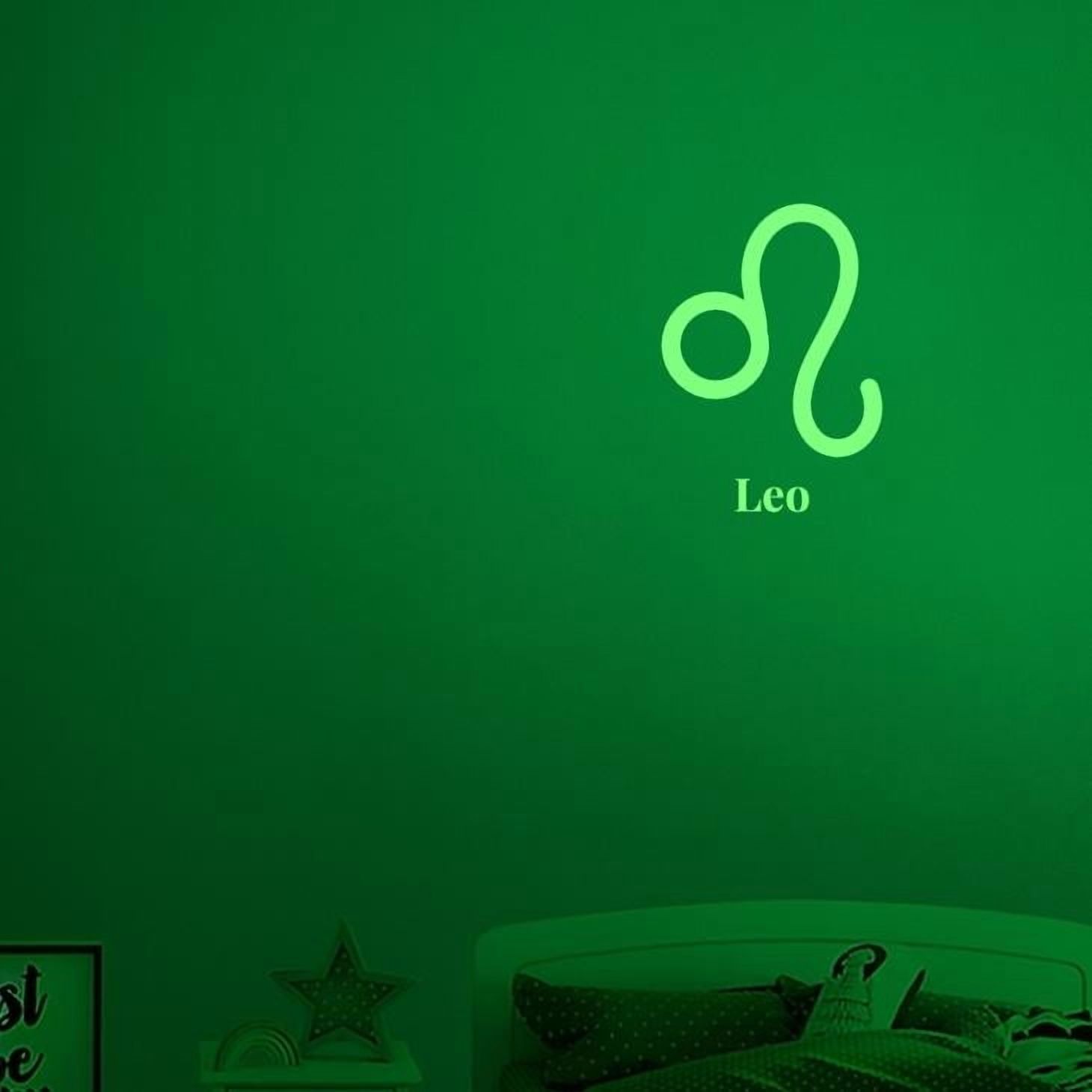 Leo Constellation Vinyl Decal Sticker Luminescent Neon Glow Lime Green ...