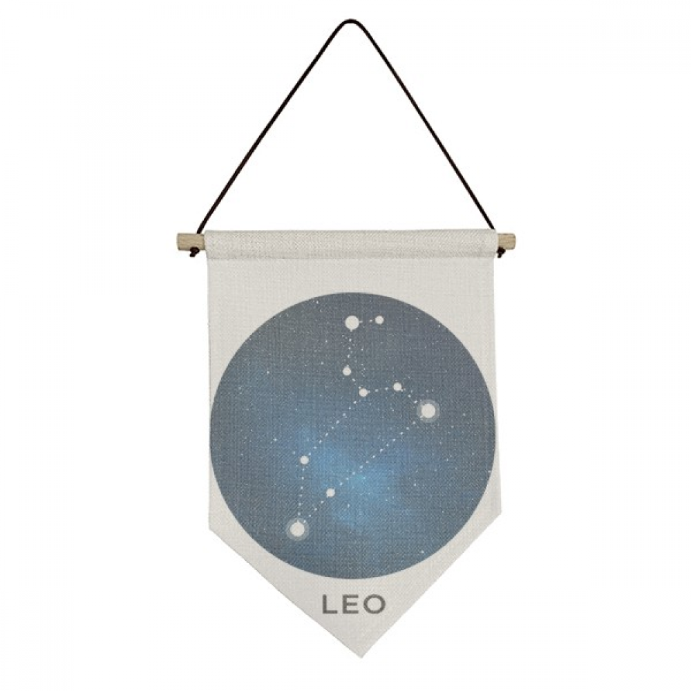 Leo Constellation Zodiac Sign Canvas Flag Hanging Wall Art Decor Banner ...