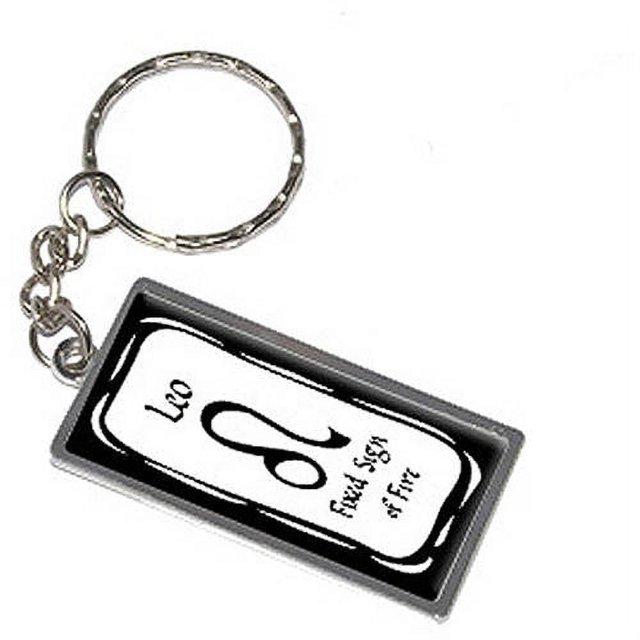 Leo Fixed Sign Of Fire Zodiac Horoscope Keychain Key Chain Ring ...