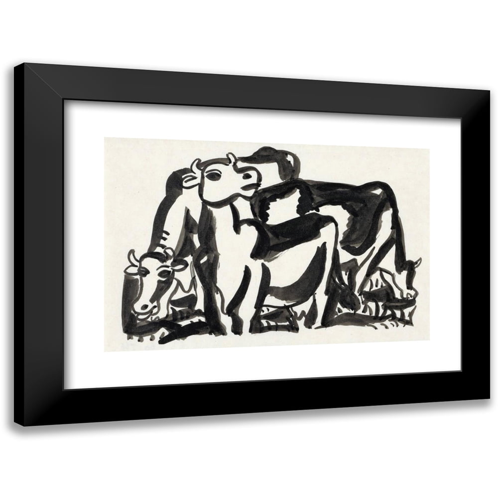 Leo Gestel 14x11 Black Modern Framed Museum Art Print Titled - Design for a Vignette ...