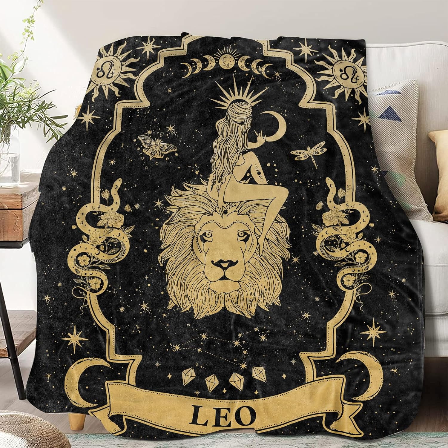 Leo Gifts, Leo Zodiac Blanket 60"X50", Leo Zodiac Gifts for Women Moon ...